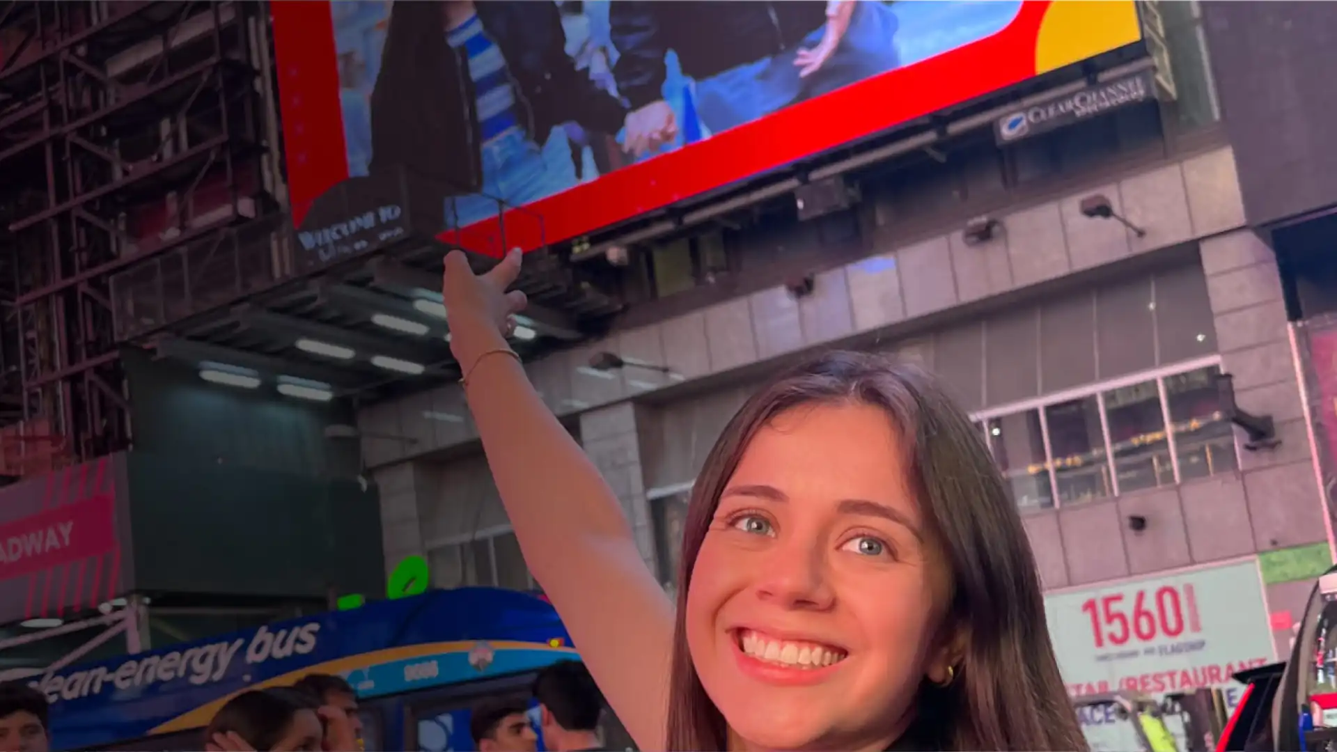 Times Square Billboard – Welcome